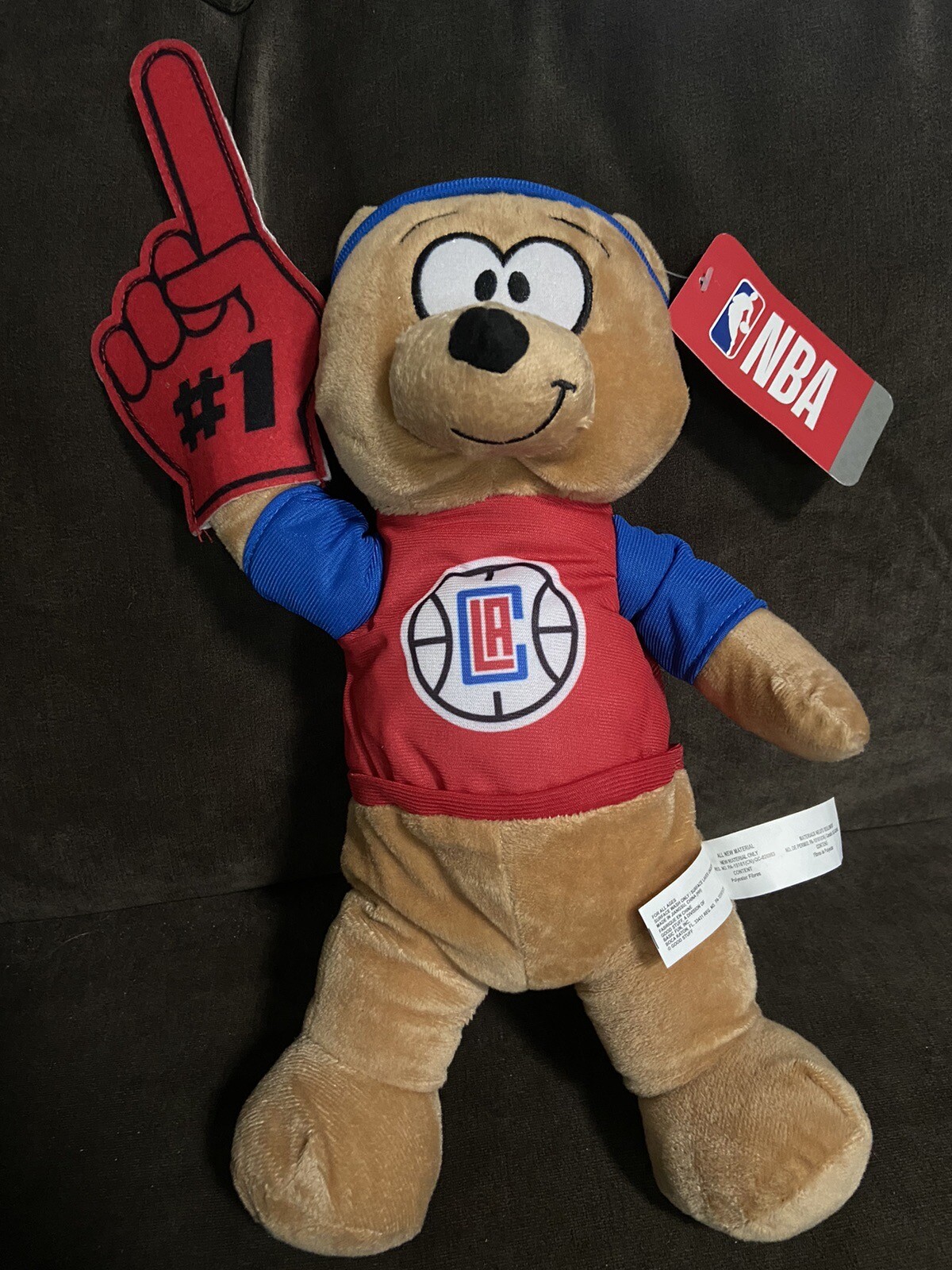Los Angeles LA Clippers Number 1 fan Teddy Bear Plush 20" NWT | eBay