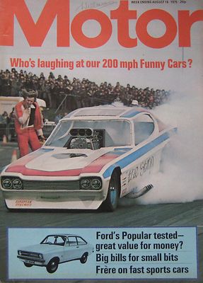 Motor magazine 16 August 1975 featuring Ford Escort Popular road test ...
