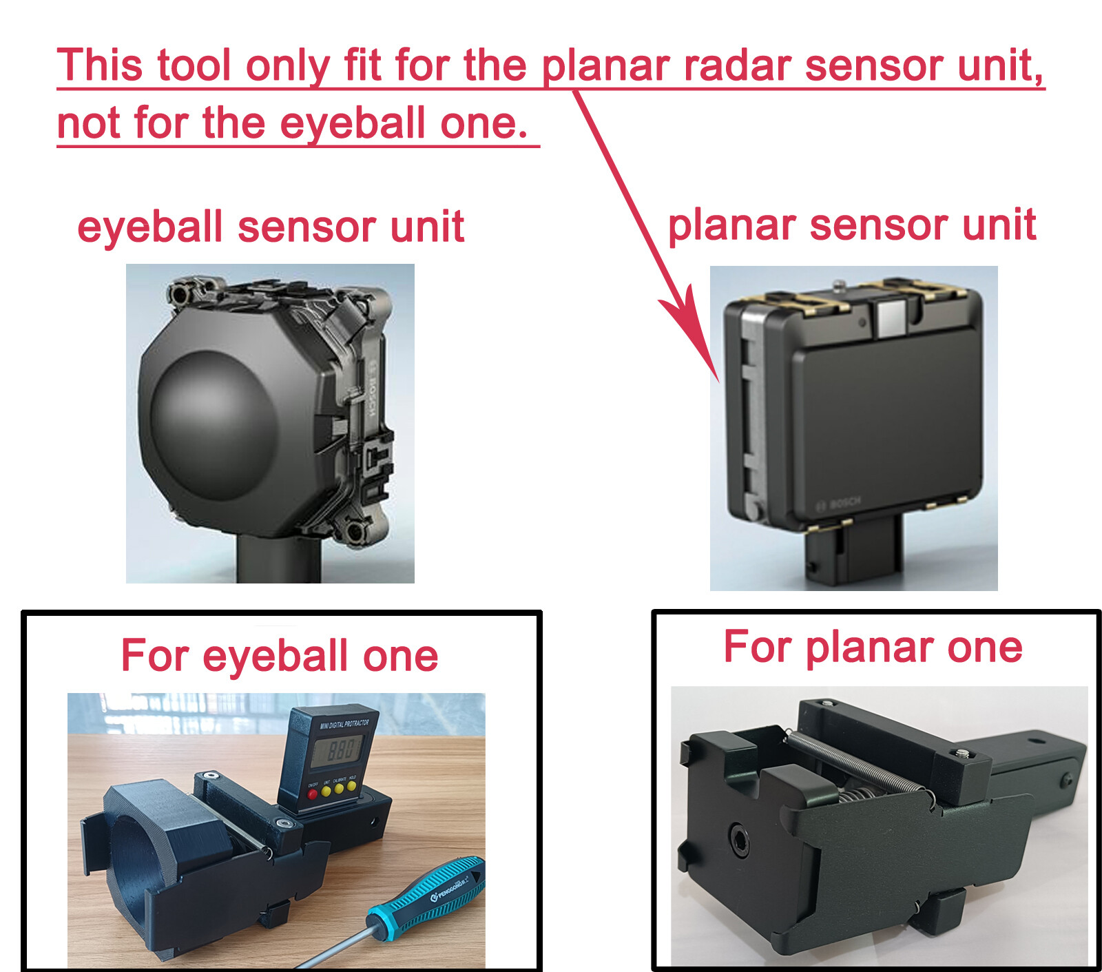 ADAS Calibration Radar Angle Leveling Tool ACC Radar Sensor Positioning ...