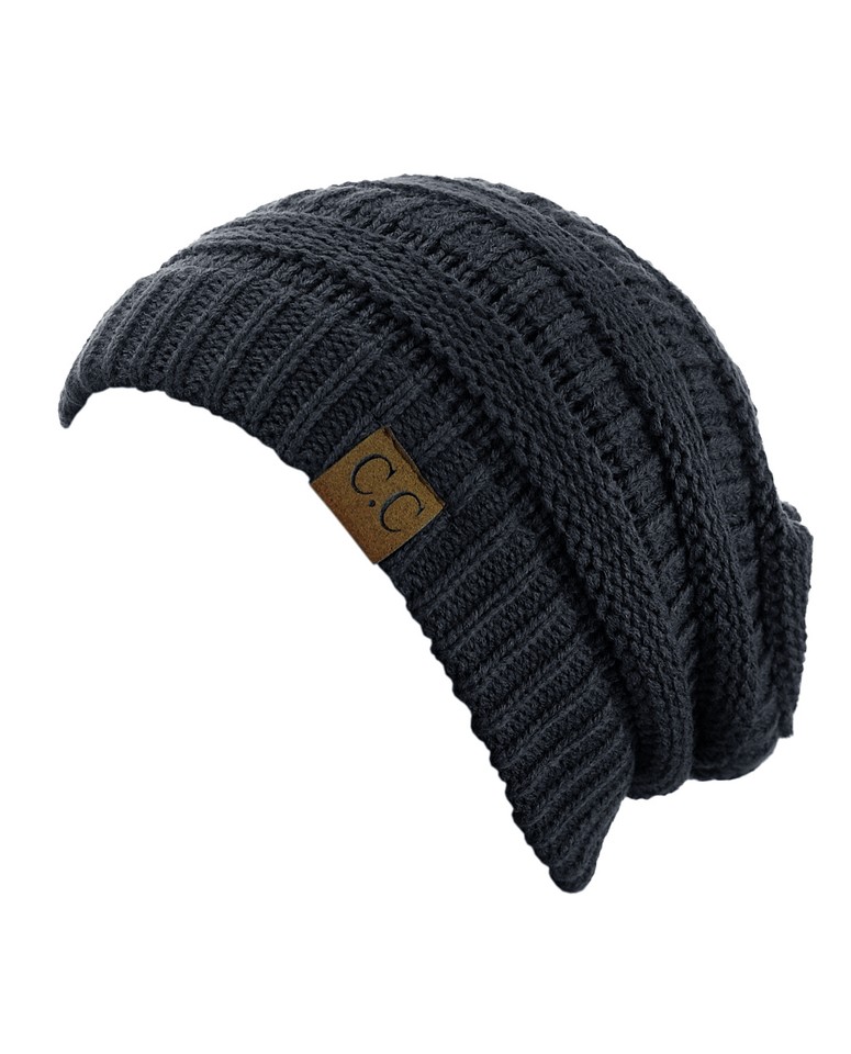 Hot item! CC Beanie New Women's Knit Slouchy Thick Cap Hat Unisex Solid ...