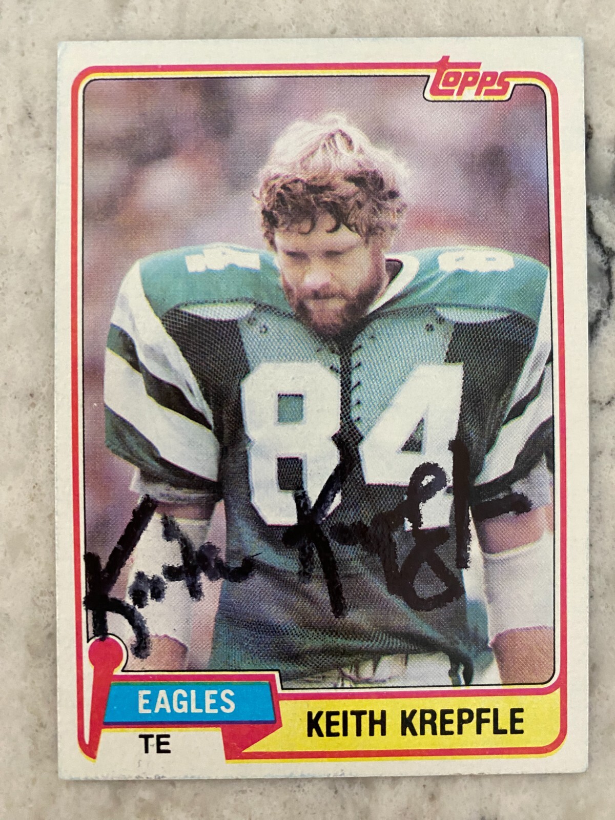Keith Krepfle signed PHILADELPHIA EAGLES card 1981 Topps | eBay