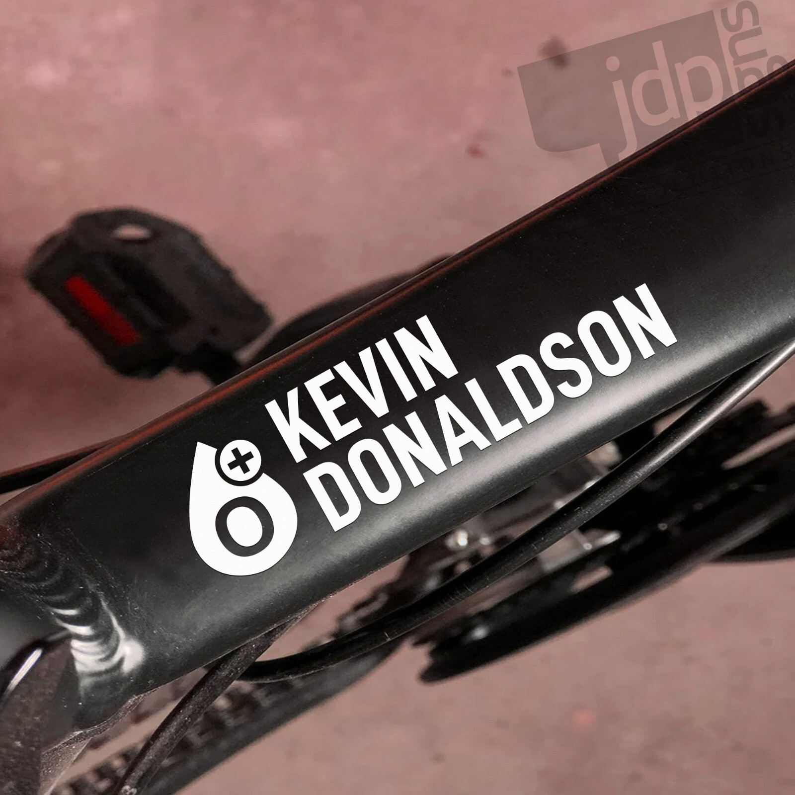 x2 PERSONALISED BLOOD TYPE BIKE FRAME NAME STICKERS VINYL DECAL CYCLE ...