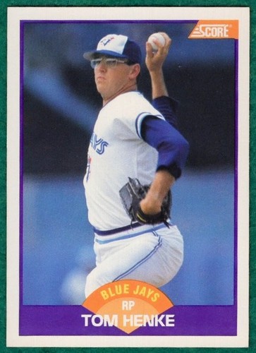 Tom Henke - 1989 Score #318 - Toronto Blue Jays Baseball Card | eBay