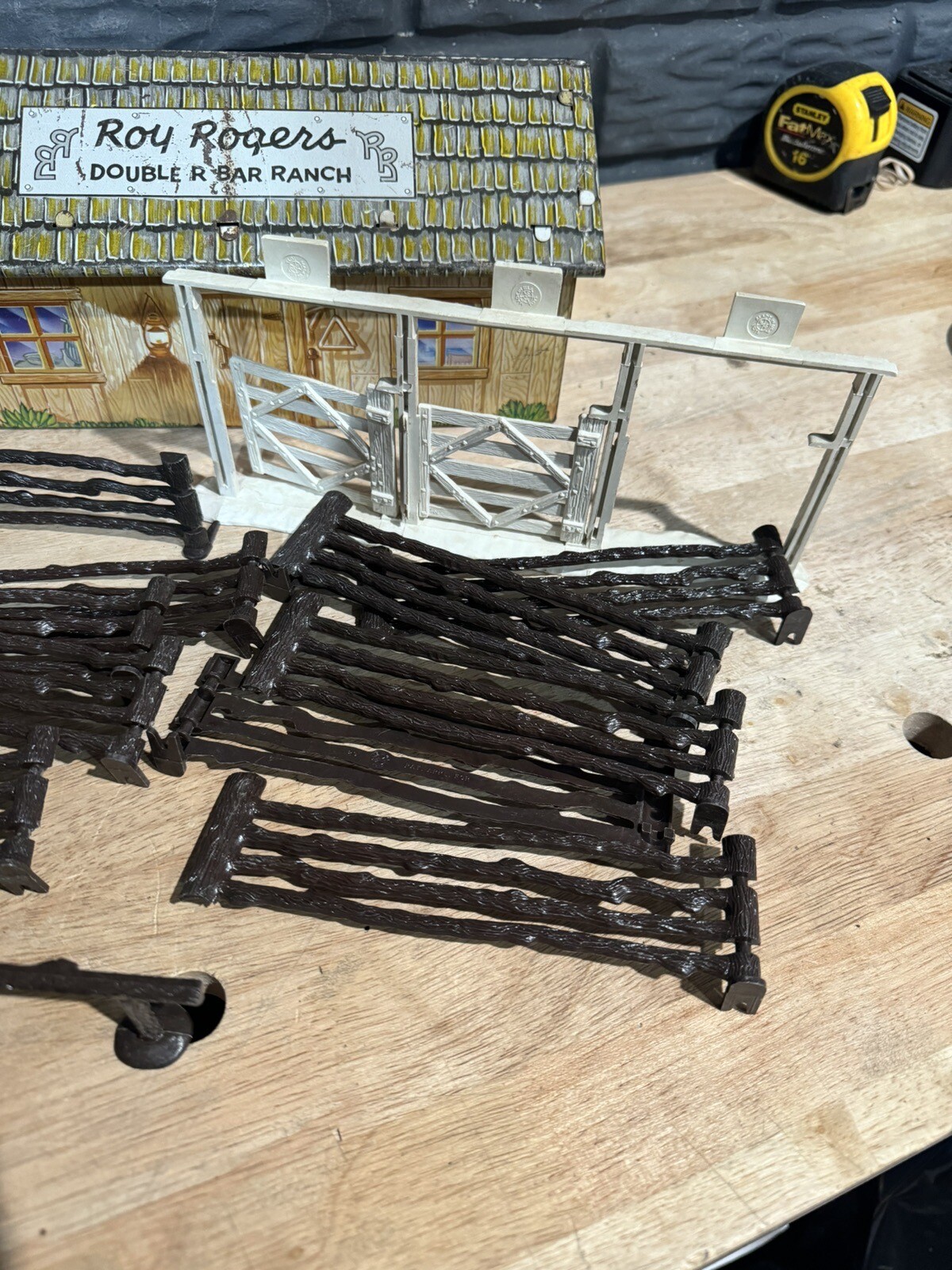 1950’s Marx Roy Rogers Double R Bar Ranch Play Set READ | eBay