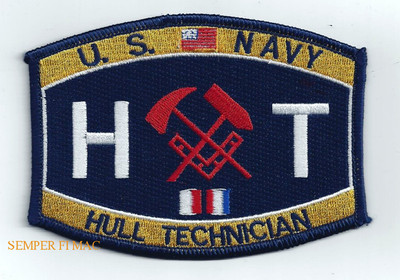 HULL TECHNICIAN HT RATING HAT PATCH PIN UP US NAVY USS USN ENLISTED ...
