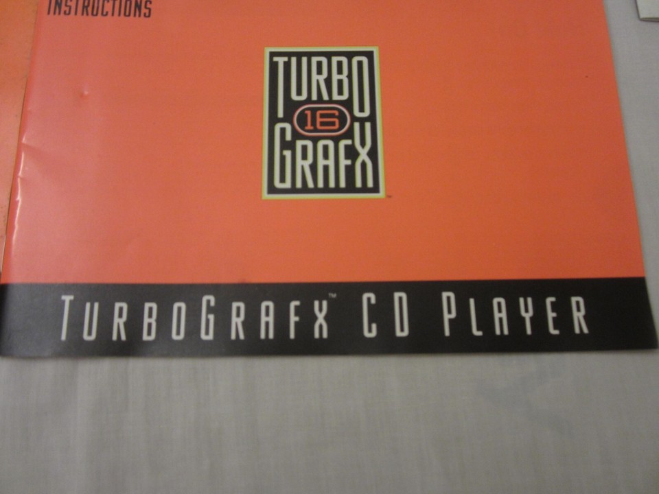 TG16 Turbografx 16 Cd Dual Console NEC System Card 5 Control Turbo ...