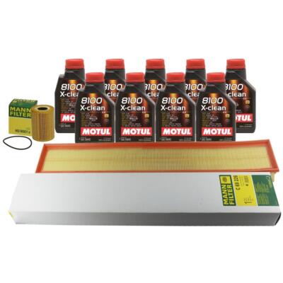Motul + OEM Engine Oil Change Kit (5W-40) (9 Liter) (X-CLEAN 8100) | eBay