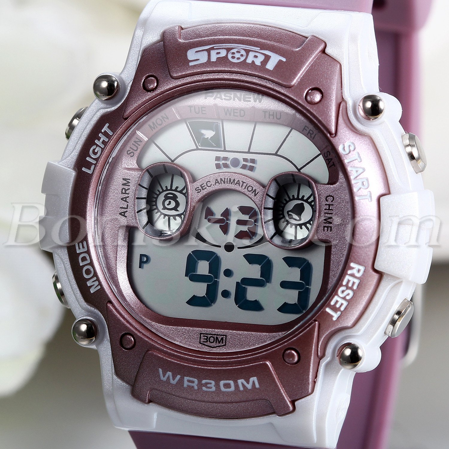 Kids Boys Girls Multi-function Children Sports Waterproof Digital Wrist ...