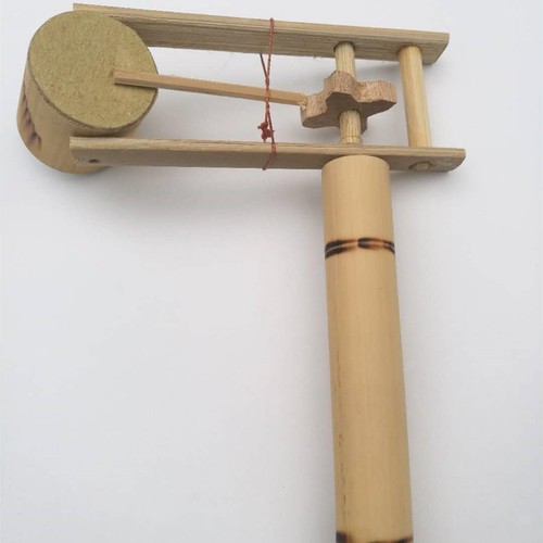 Bamboo Hand Rattle Educational with Long Handle Early Instrument | eBay