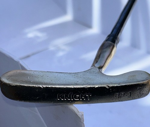 KNIGHT ~ BRASS BP-1 BLADE PUTTER RIGHT OR LEFT HANDED 33” w Lambkin ...