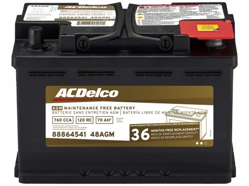 12V Battery AcDelco Universal 70 Amp CCA 760 120 Reserve Capacity | eBay