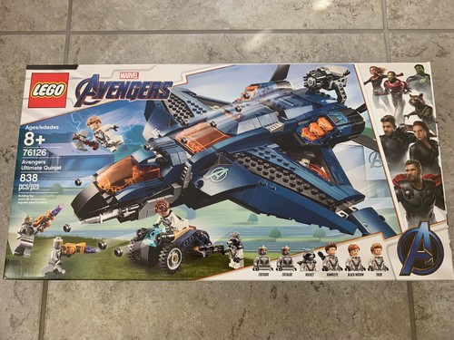 LEGO 76126 MARVEL AVENGERS ULTIMATE QUINJET w/6 MINIFIG 838 PCS FACTORY ...