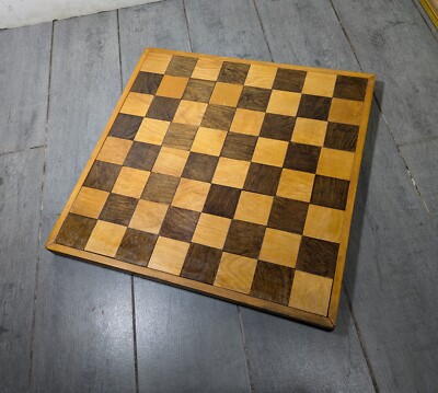 Vintage/Antique Handcrafted Rustic Solid Wood Chess Board | eBay