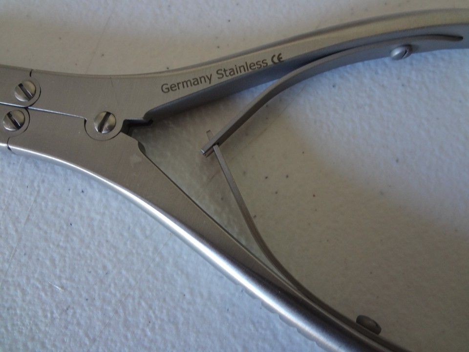 RUSKIN BONE CUTTING FORCEPS Straight 6" Double Action German Stainless ...