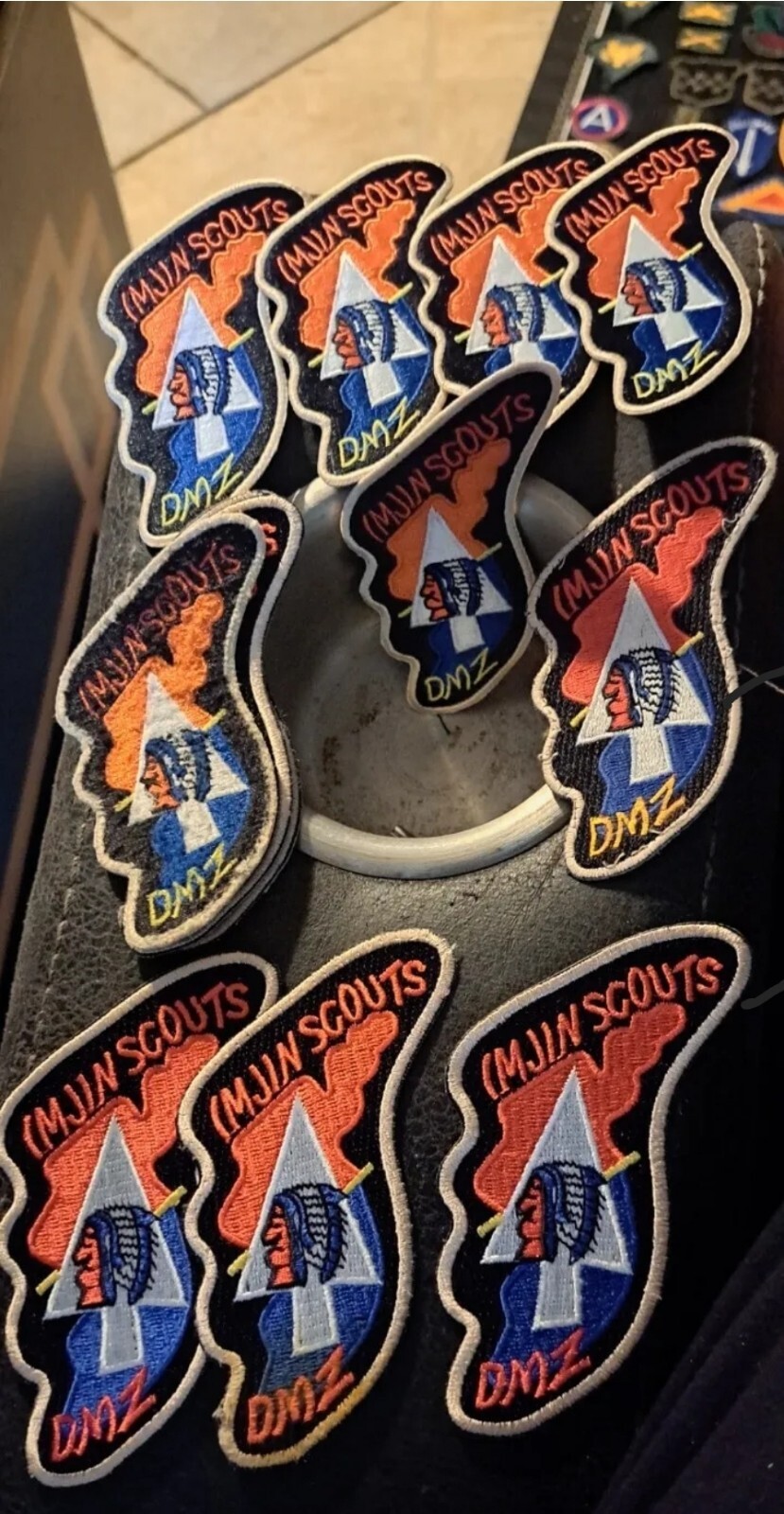 Imjin Scouts DMZ 4.25" John Lennon KOREAN OG-107 ARMY Embroidered Patch ...