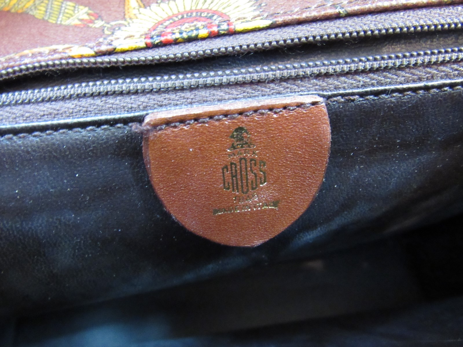 Mark Cross Italy Brown Equestrian Crest Crossbody Handbag | eBay