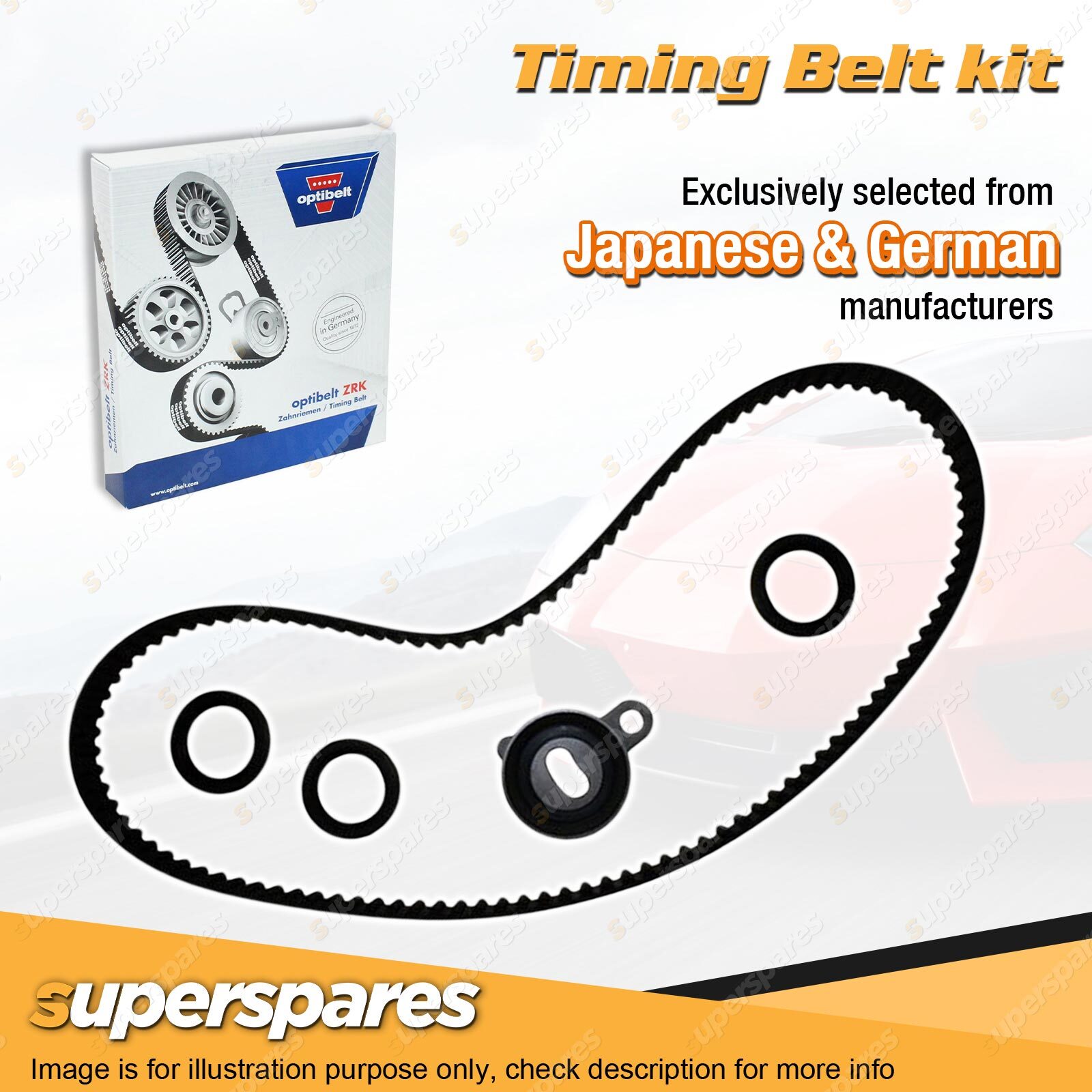 Timing Belt Kit for Toyota Corolla AE82 Corolla AE92 MR2 AW11 Refer ...