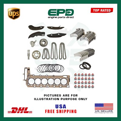 Fits BMW N57 N57D30 3.0L TIMING CHAIN KIT + ENGINE REBUILD KIT PARTS ...