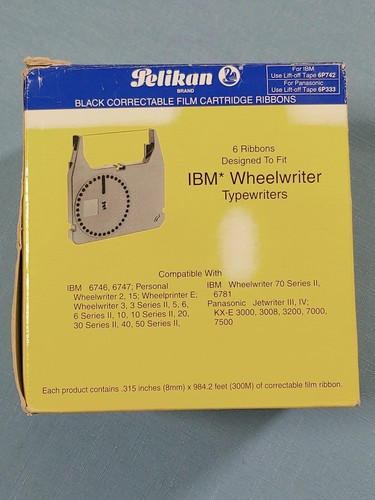 Pelikan Brand Black Correctable Film Cartridge Ribbons for IBM ...
