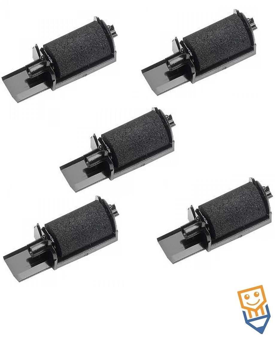 5 INK ROLLERS FOR CASIO 140CR CASH REGISTER BLACK IR40 Quality ...