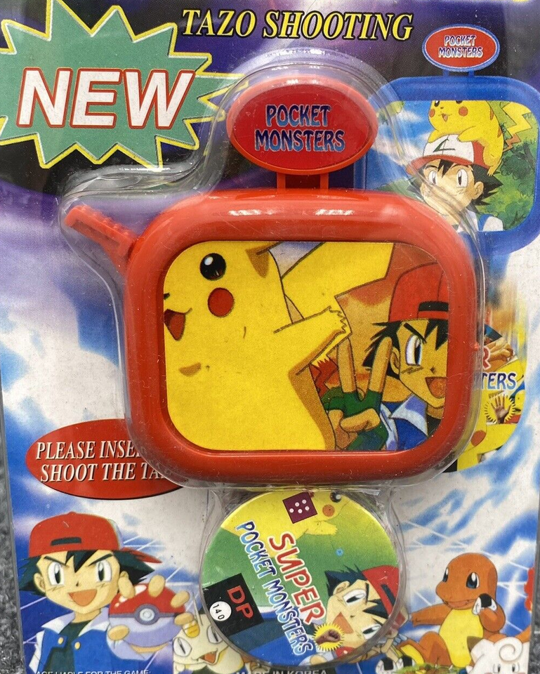 Super Pocket Monsters Pokemon Tazo Shooting Toy Made in Korea Vintage ...