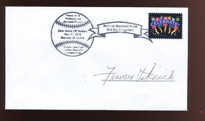 Frances Vukovich American baseball player Signed Cover DC2435 | eBay