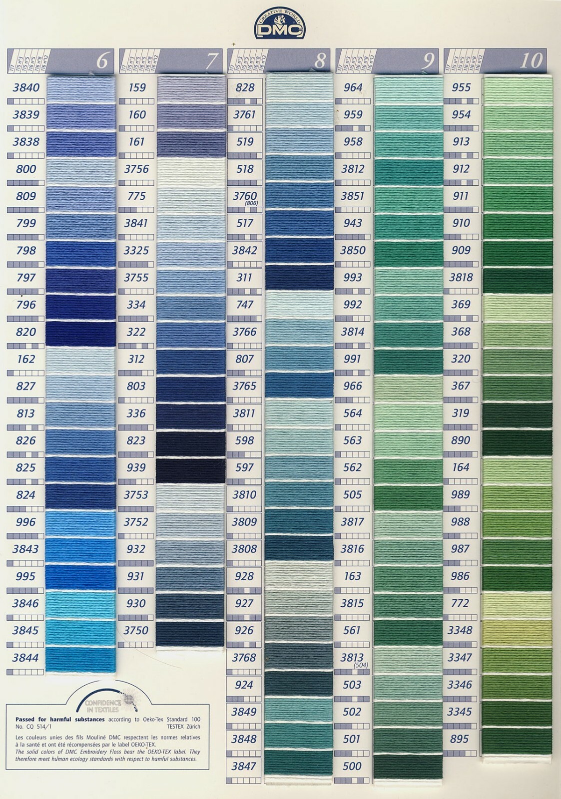 DMC cotton embroidery floss 100% cotton embroidery thread embroidery ...