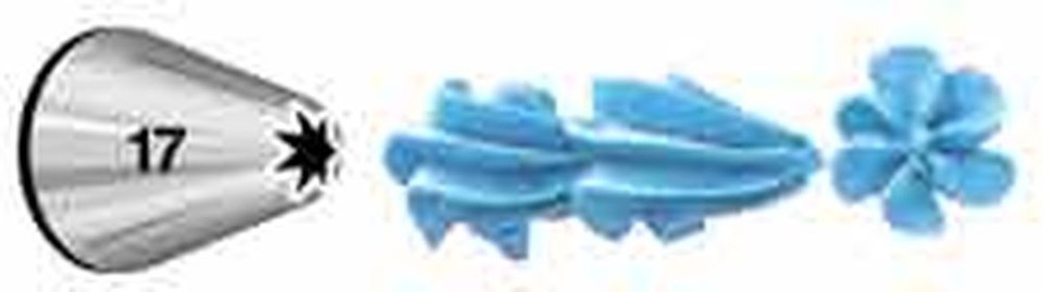 Wilton Open Star Decorating Tips Asst Sizes Cake Icing Tip 16, 1M, 21 ...