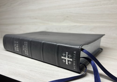 Schuyler NASB Quentel Bible Black Pearl Calfskin | eBay