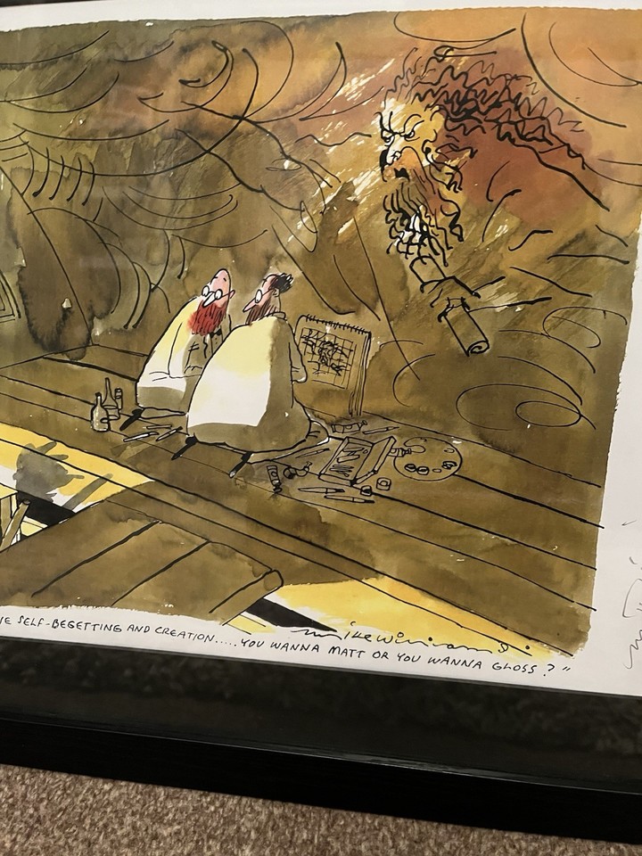 Original Mike Williams Cartoon Illustrator Signed Art Work 2005 “Matt ...