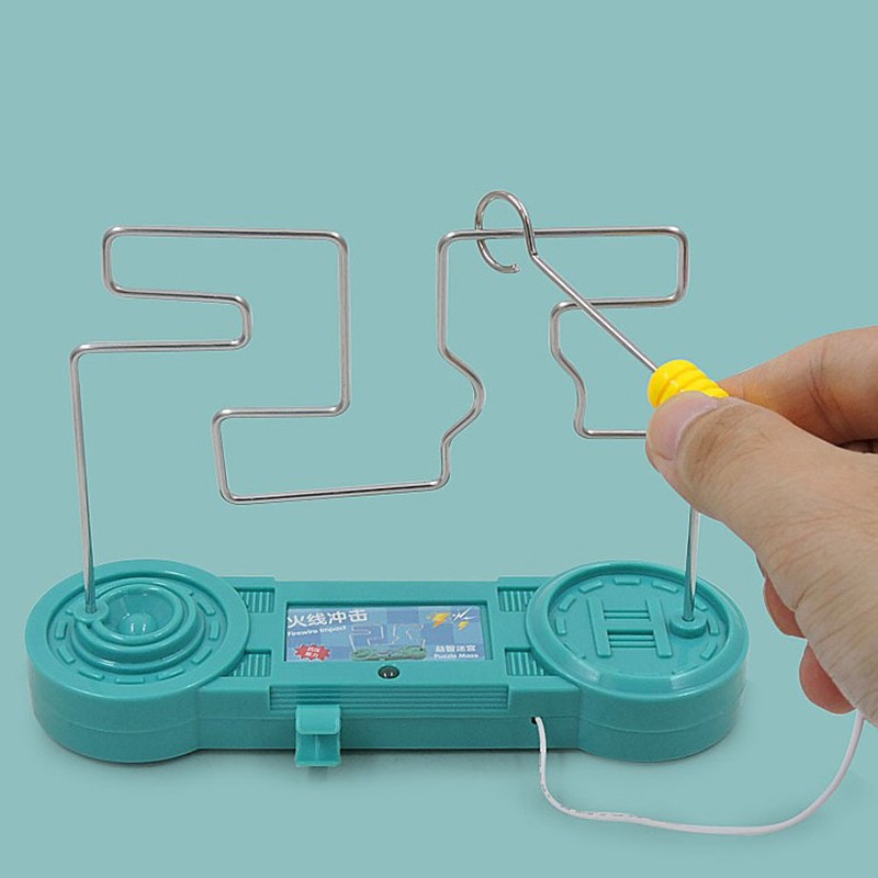 1Set Kids Collision Electric Shock Toy Education Electric Touch Maze ...