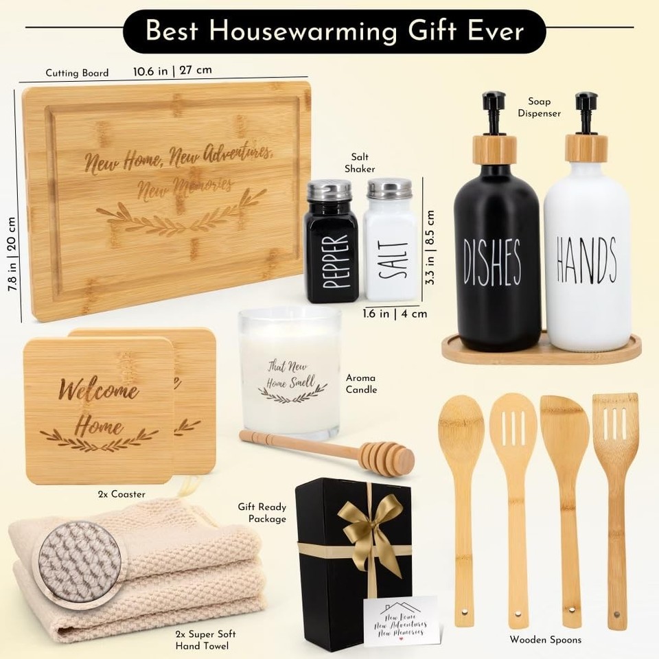 House Warming Gifts New Home – Home Essentials for New Home Gift Set ...