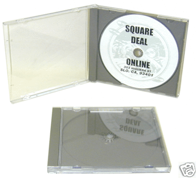 (25) Clear CD Allsop Strong Boxes Single Gray Tray Jewel Cases Media ...