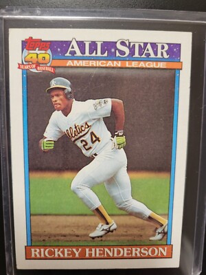 1991 Topps - All-Star #391 Rickey Henderson | eBay