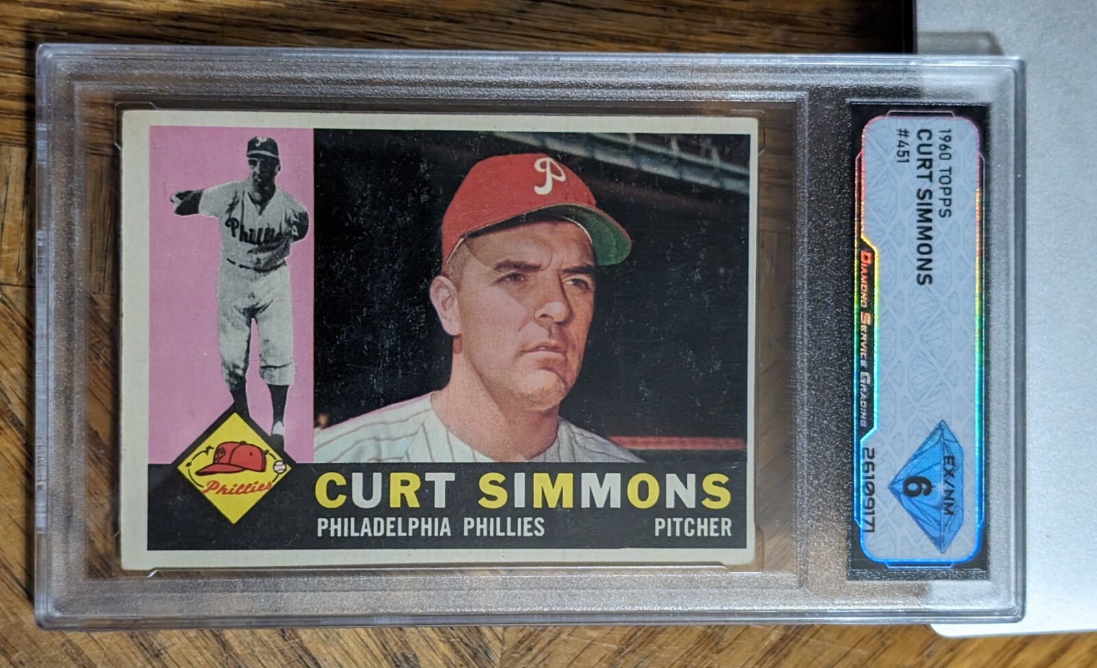 1960 Topps Baseball 451 Curt Simmons - Philadelphia Phillies | eBay