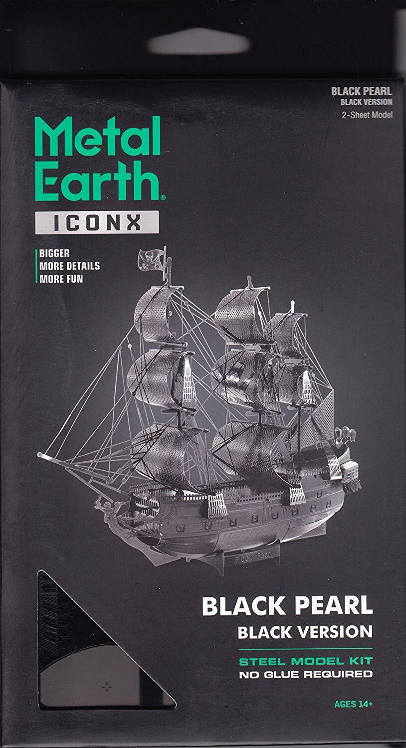 Fascinations ICONX Black Pearl 3D Metal Earth Model Kit Black Version ...