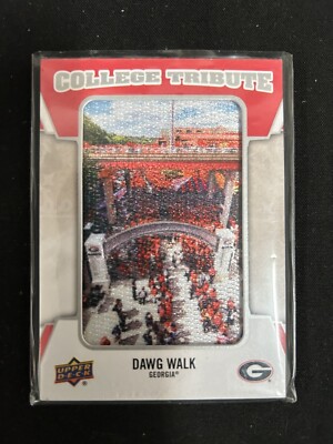 2014 UPPER DECK COLLEGE TRIBUTE PATCH Georgia Bulldogs DAWG WALK ...