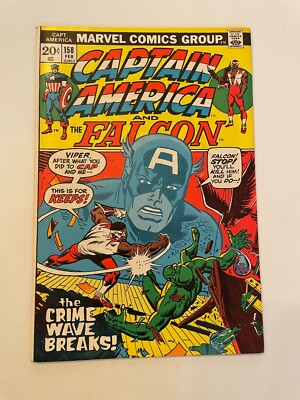 Captain America # 158 NM- Marvel Comic Book Avengers Falcon 8 LI2 | eBay