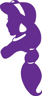Window Wall Vehicle Display Fairy Princess Jasmine Decal Vinyl Sticker ...