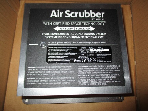 New Aerus A1013Q Air Scrubber with Certified Space Technology 9960052 ...