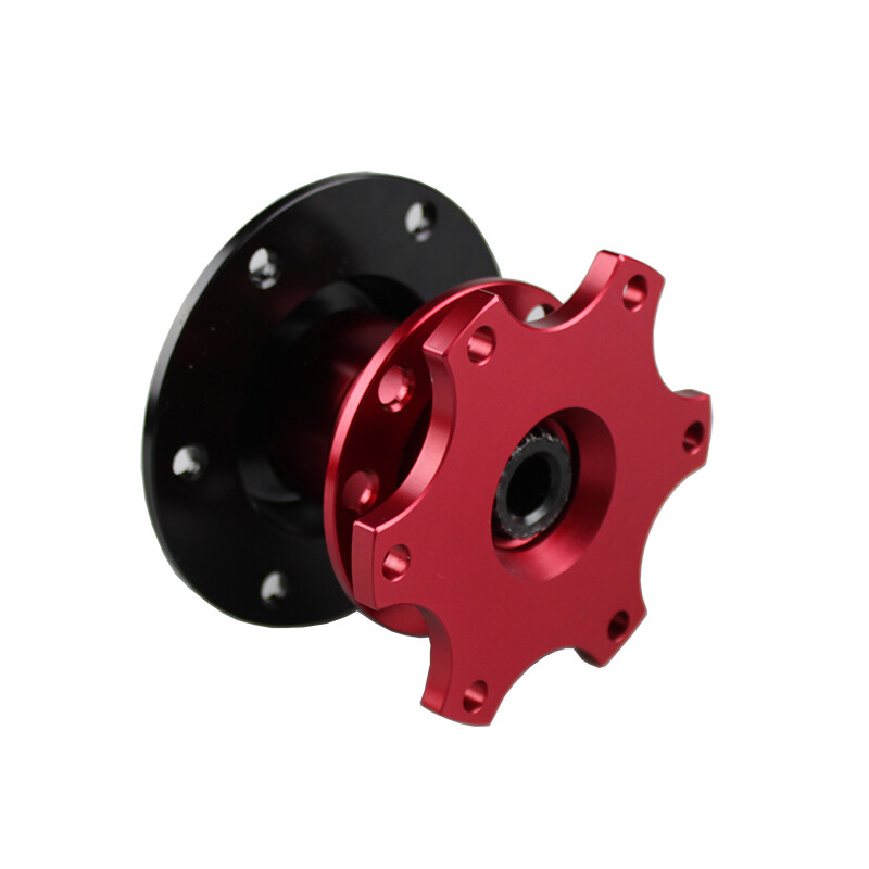 Universal New Red Steering Wheel Snap Off Quick Release Hub Adapter ...