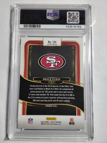 2024 Panini Select - Premier Level Brock Purdy #124 Dragon Scale Prizm ...