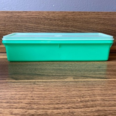 Vintage 13" Tupperware Green Produce Celery Lettuce Crisper Container ...