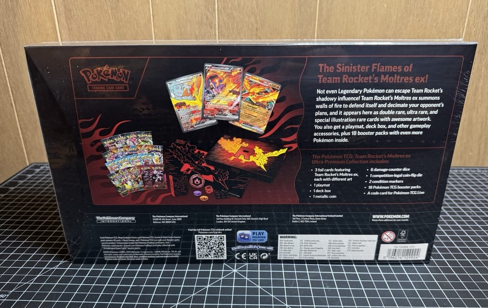 Pokemon TCG Team Rocket’s Moltres UPC Ultra Premium Collection Sealed ...