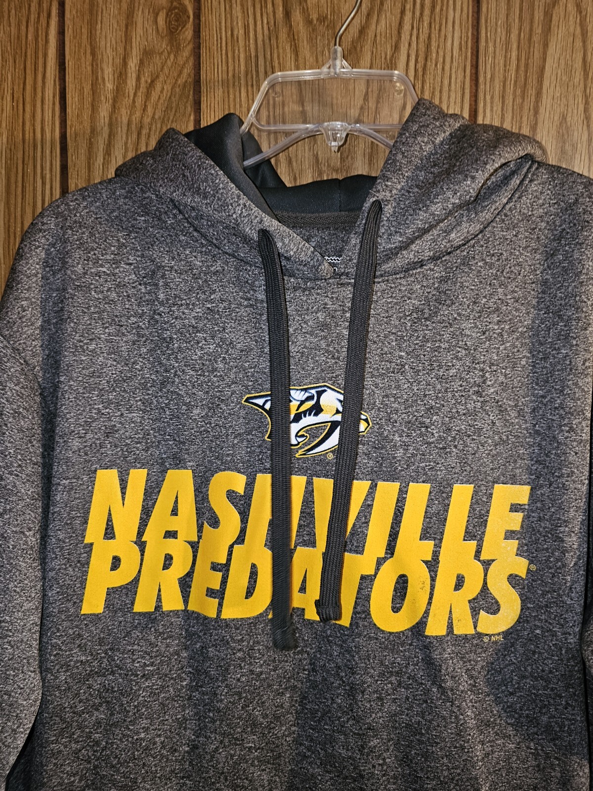 Nashville Predators Champion Medium Mens Gray Graphic Logo Hoodie ...