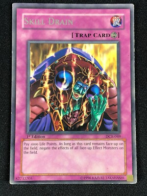 YUGIOH SKILL DRAIN DCR-049 1ST RARE (LP) | eBay