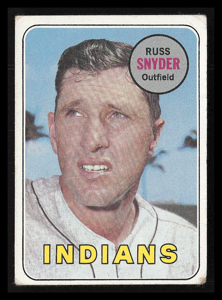Russ Snyder 1969 Topps #201 Cleveland Indians | eBay