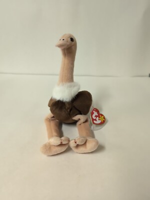 TY Beanie Baby – STRETCH the Ostrich (6.5 in) near mint condition w ...