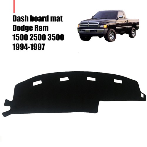 Black Dashmat Dash Cover Dashboard Mats for Dodge Ram 1500 2500 3500 ...