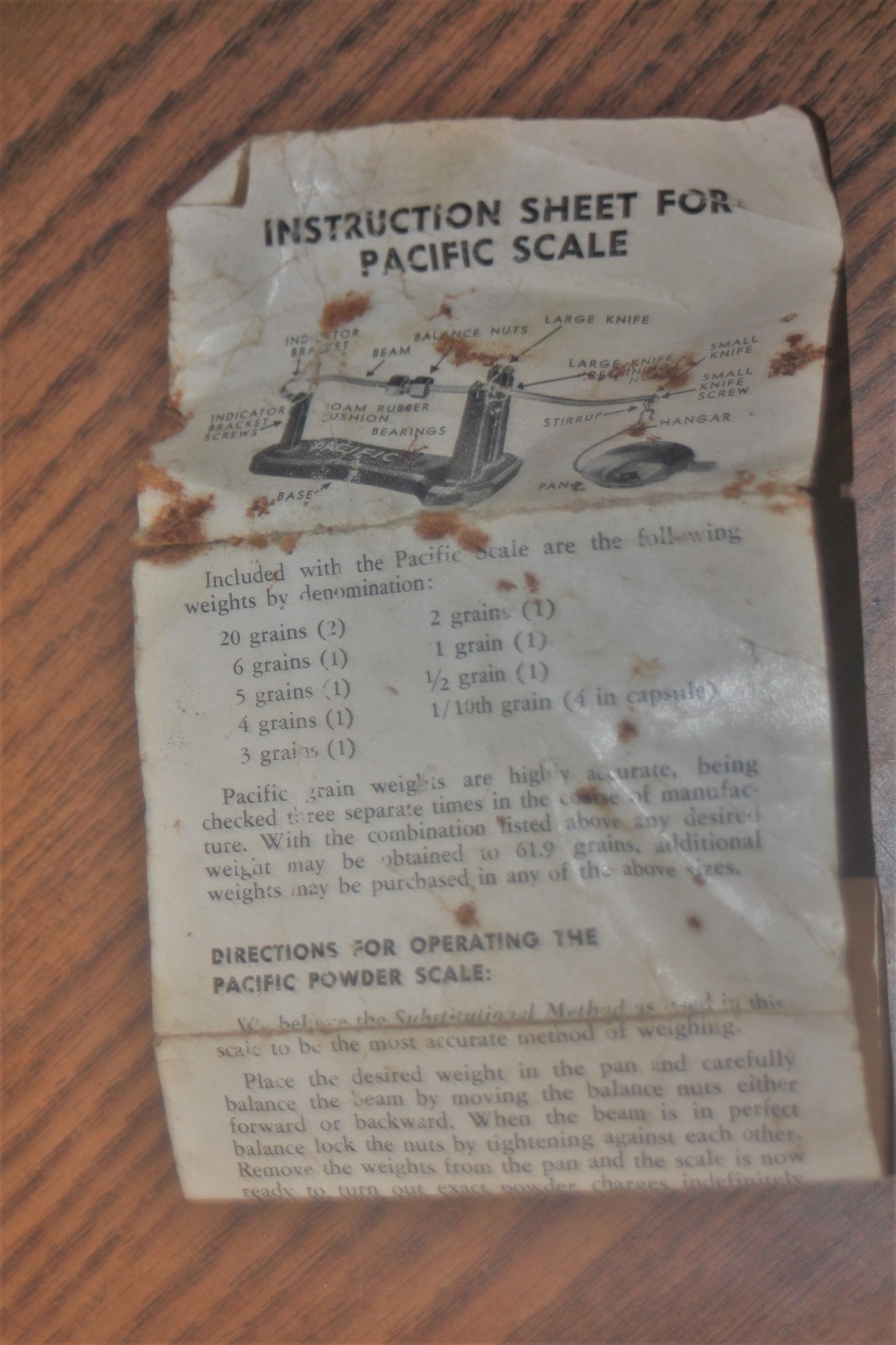 Pacific Powder Scale | eBay